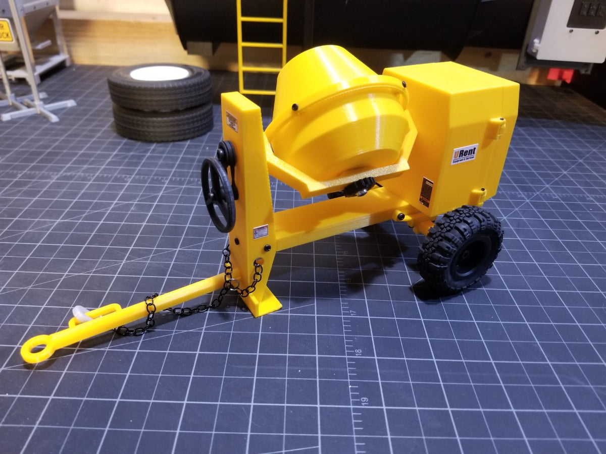 Miniature Portable Cement Mixer Tag Along at 1/14 Scale – ARC-tec Shop
