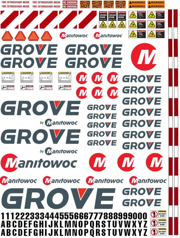 Grove Crane Construction Decals for 1:12/1:14/1:16 Scale – ARC-tec Shop