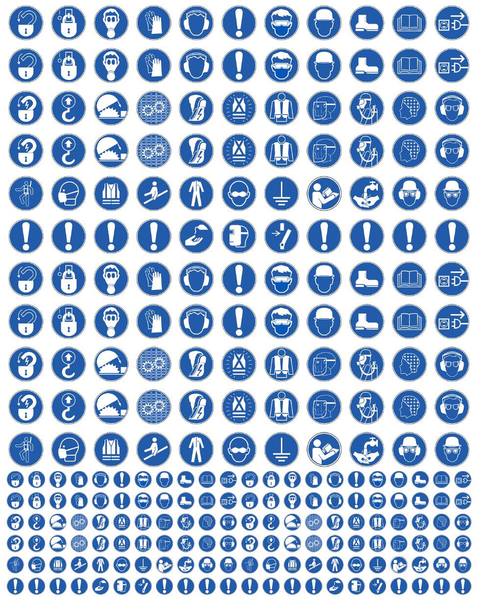 ANSI Mandatory Sign Construction Decals for 1:12/1:14/1:16 Scale – ARC ...